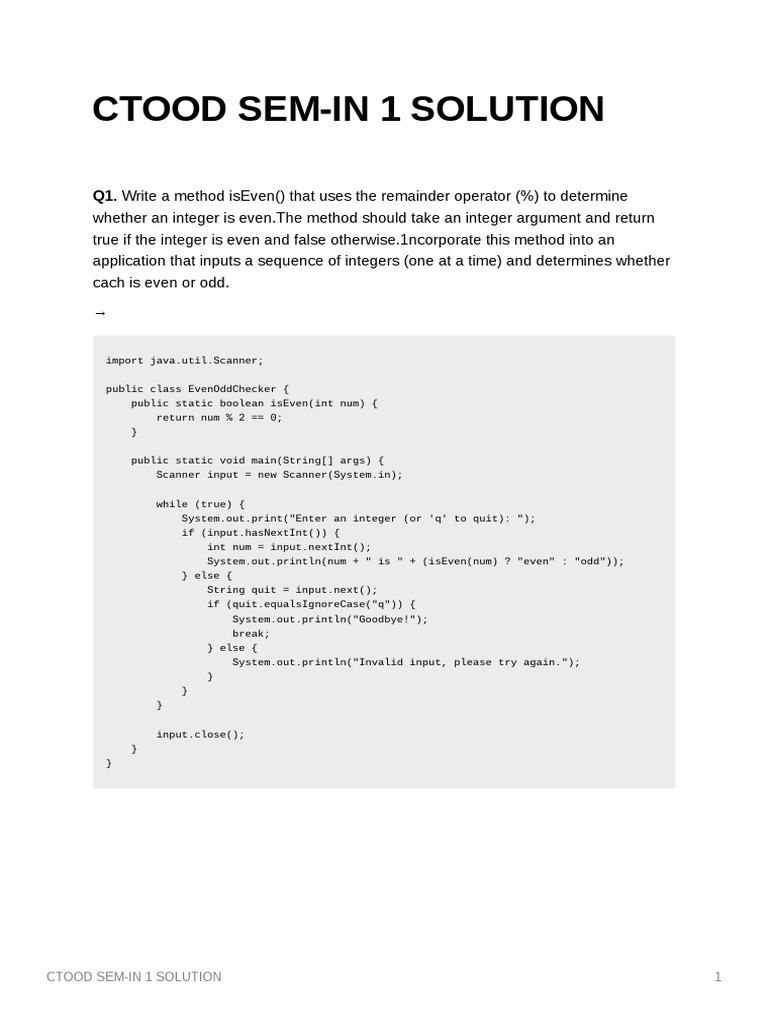 CTOOD | PDF | Constructor (Object Oriented Programming) | Programming