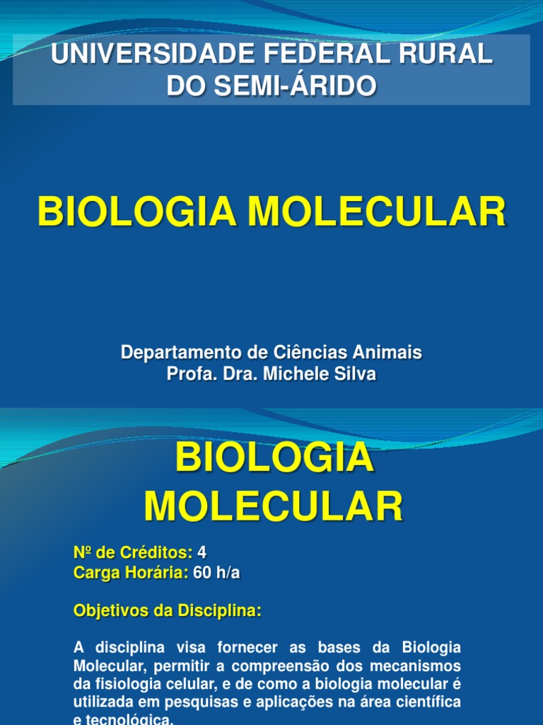 Curso de Biologia Molecular | PDF | Gene | Célula (Biologia)