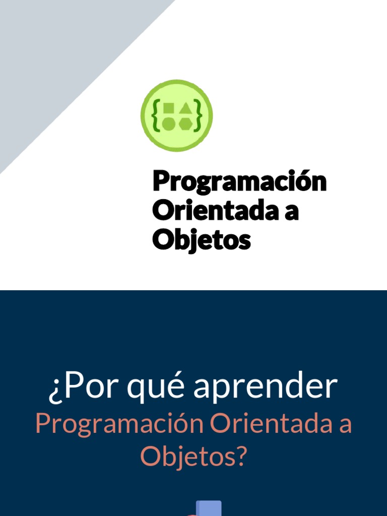 Programacion Orientada A Objetos Poo PDF | PDF | Programación orientada a objetos | Lenguaje de ...