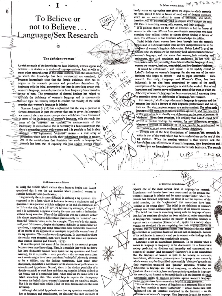 Man Made Language | PDF | Sexism | Hypothesis