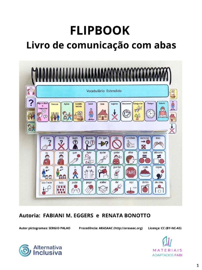 Novo Flipbook Arasaac 2022 Pecs-Instruções de Montagem | PDF