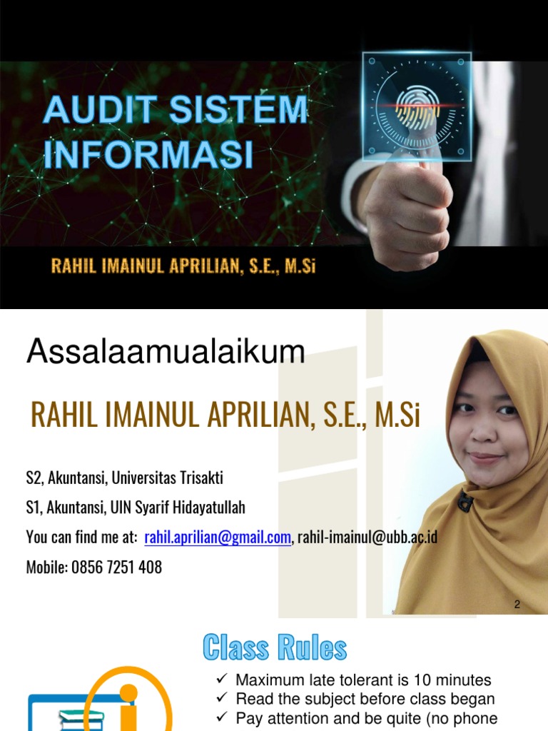 Pertemuan 1 - Audit SI | PDF