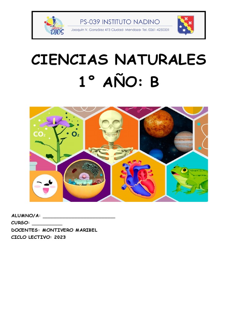 Ciencias Naturales 1er Año PDF | PDF | Biología Celular) | Citoplasma