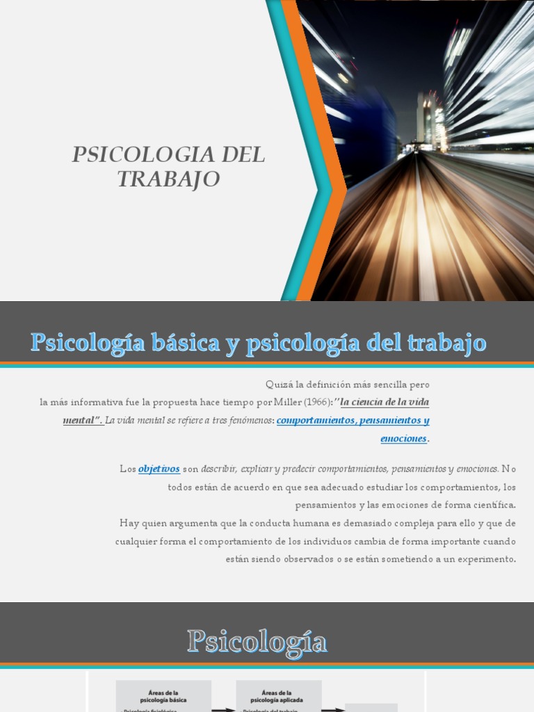 Psicologia Del Trabajo | PDF | Sicología | Psicología industrial y organizacional