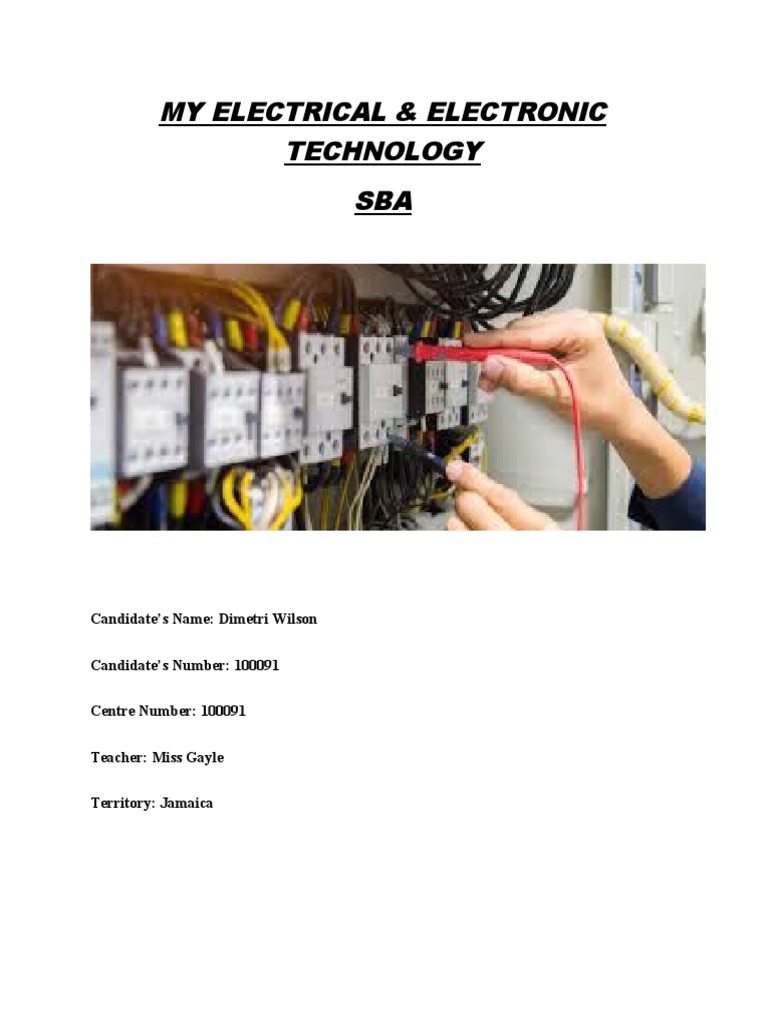 Electrical & Electronic Technology SBA | PDF