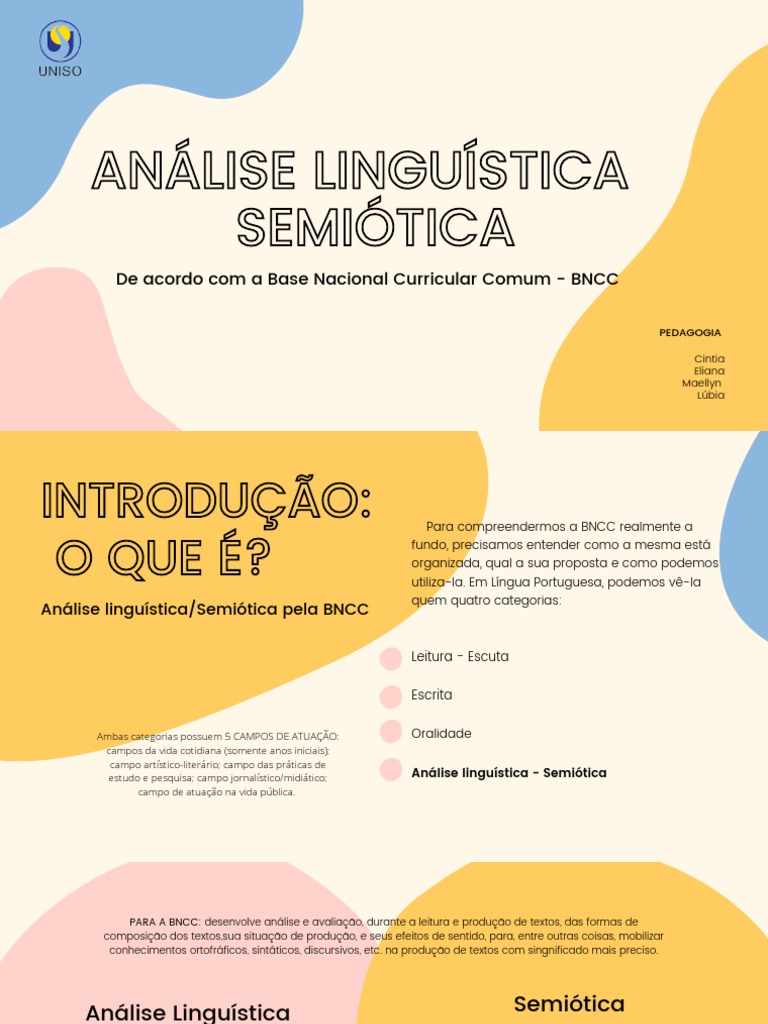 Análise Linguística Semiótica | PDF | Semiótica | Comunicação