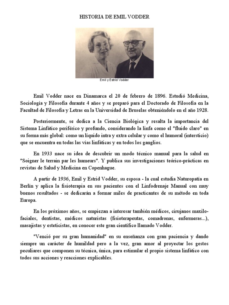 Historia de Emil Vodder | PDF | Medicina