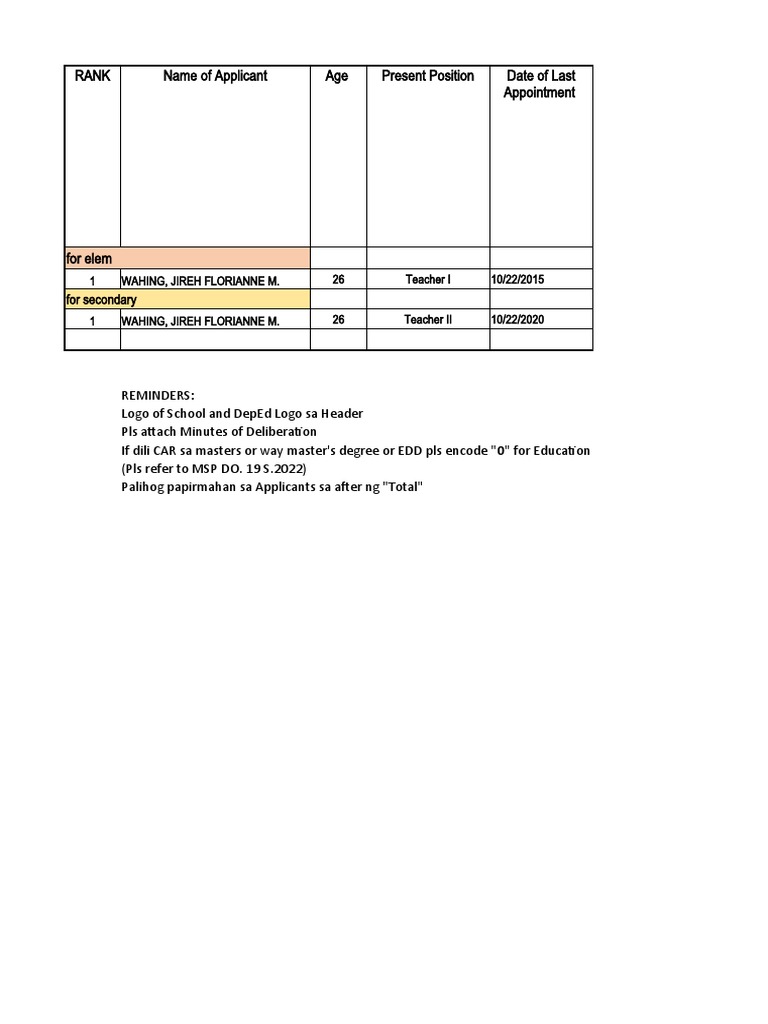 T2 T3 CAR Sample | PDF