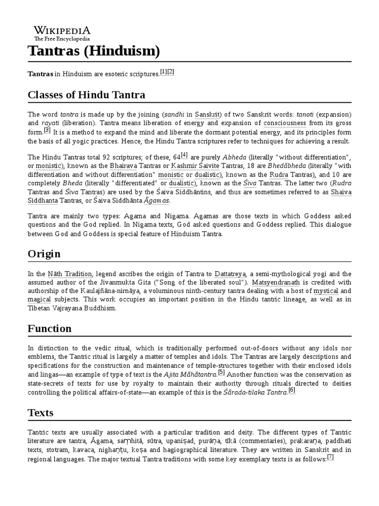 Tantras (Hinduism) | PDF | Tantra | Hindu Tantra