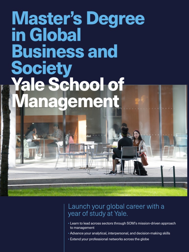 Preparing Global Leaders for Impact: An Overview of Yale's Master's ...