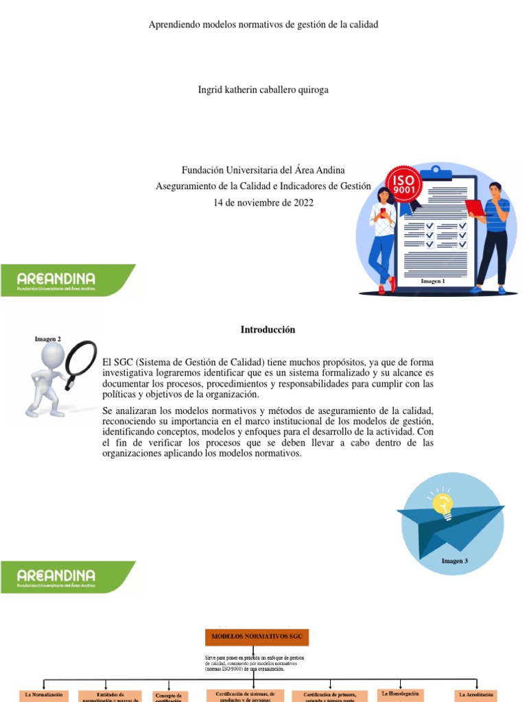 Aprendiendo Modelos Normativos de Gestión de La Calidad Eje N 3 PDF | PDF | Calidad (comercial ...