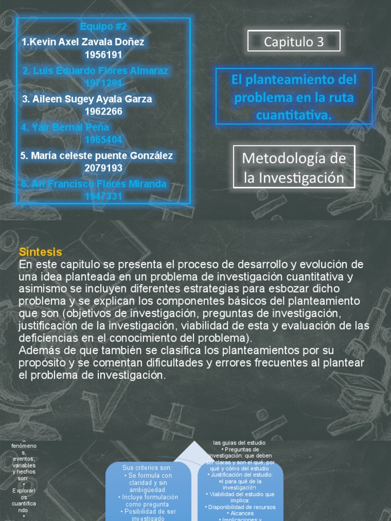 Presentacion Metodologia Cap 3 | PDF | Evaluación | Investigación cuantitativa