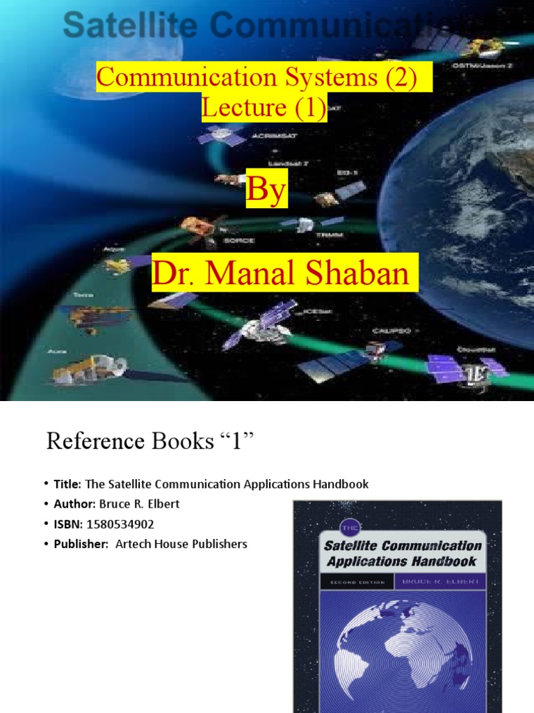 Lec1 Satellite - Lec1 | PDF | Communications Satellite | Radio Spectrum