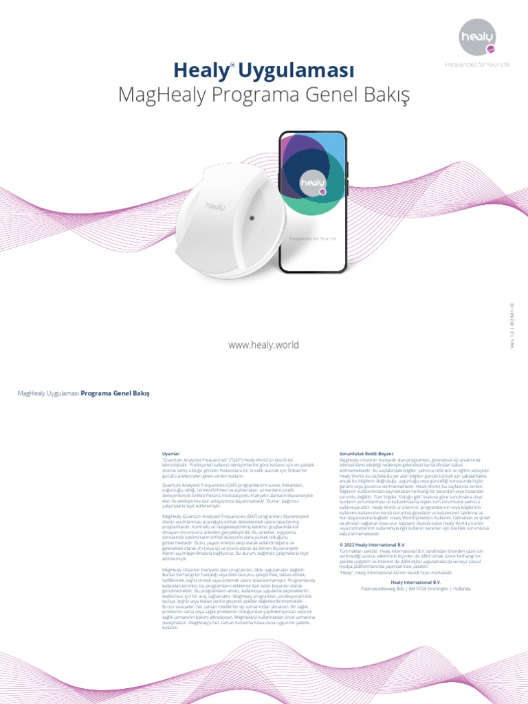 Healy World Brochure MagHealy Program Overview TR TR | PDF
