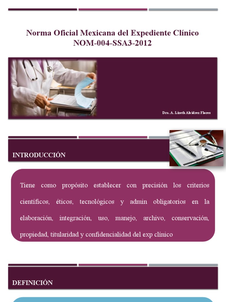 Nom Del Expediente Clínico 004 | PDF | Medicina CLINICA | Ciencias de la Salud