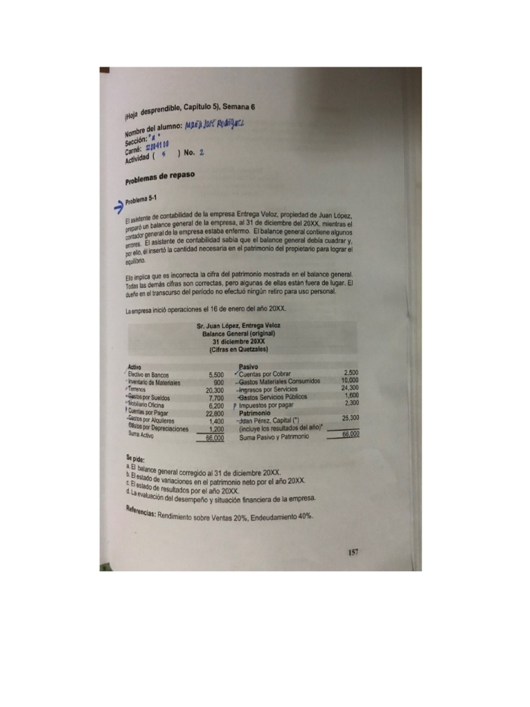 APÉNDICE - 5, Problema 5-1. 22004100 | PDF