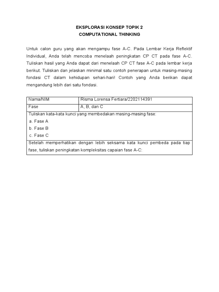 Eksplorasi Konsep T2 CT | PDF