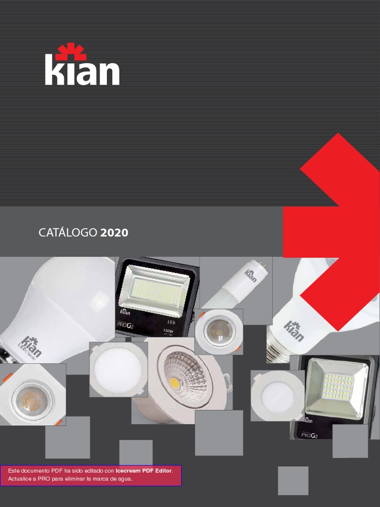 Catalogo Produtos Kian PDF | PDF | Diodo emisor de luz | Bombilla incandescente