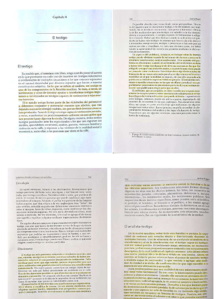 Puget Janine. El Testigo | PDF