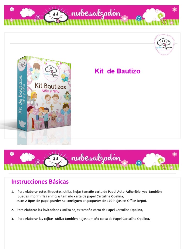 Kit Bautizo | PDF