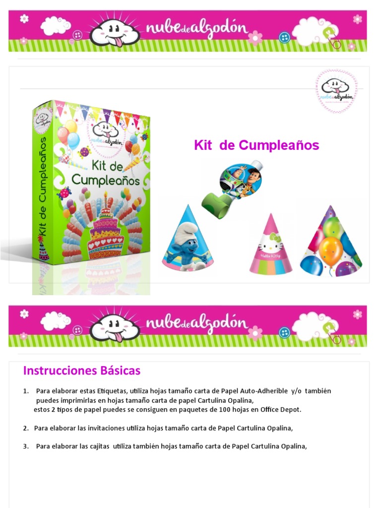 Kit Cumpleaños | PDF