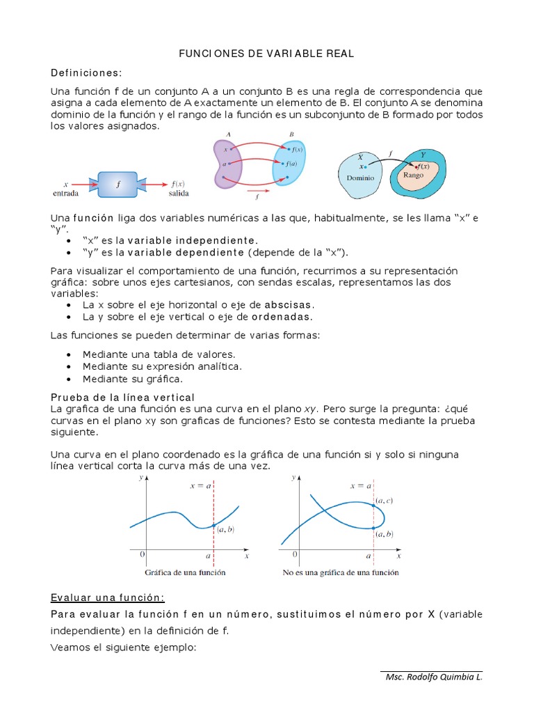 Funciones | PDF | Función (Matemáticas) | Conjunto convexo