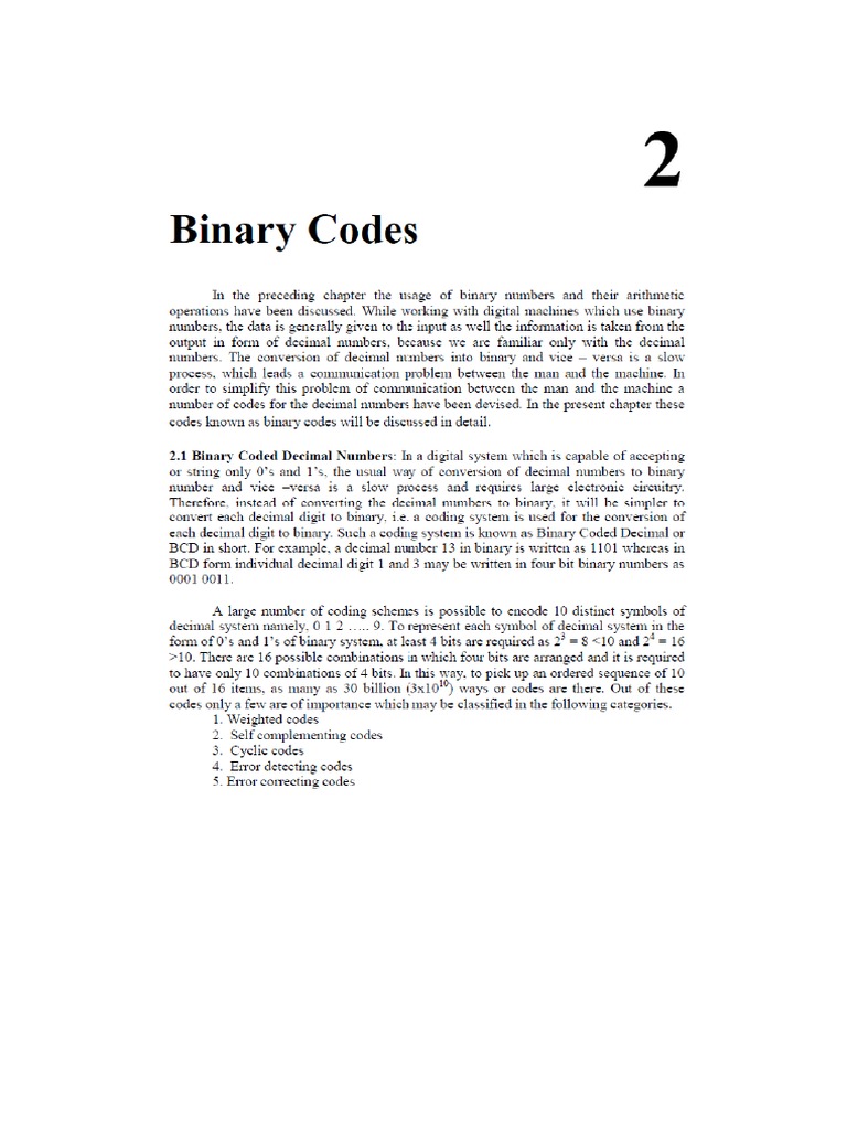 Binary Coded Decimal | PDF