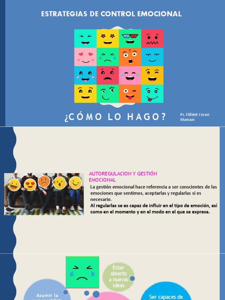 Estrategias de Control Emocional | PDF | Las emociones | Pensamiento