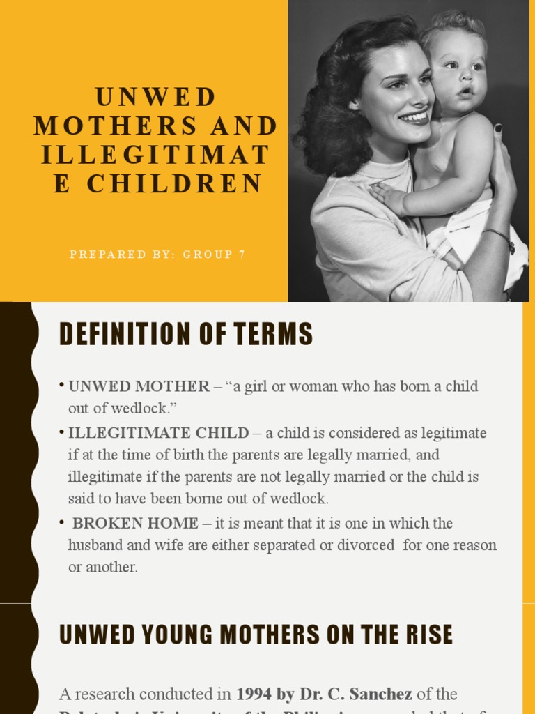 Understanding Unwed Mothers and Illegitimacy | PDF | Legitimacy (Family ...