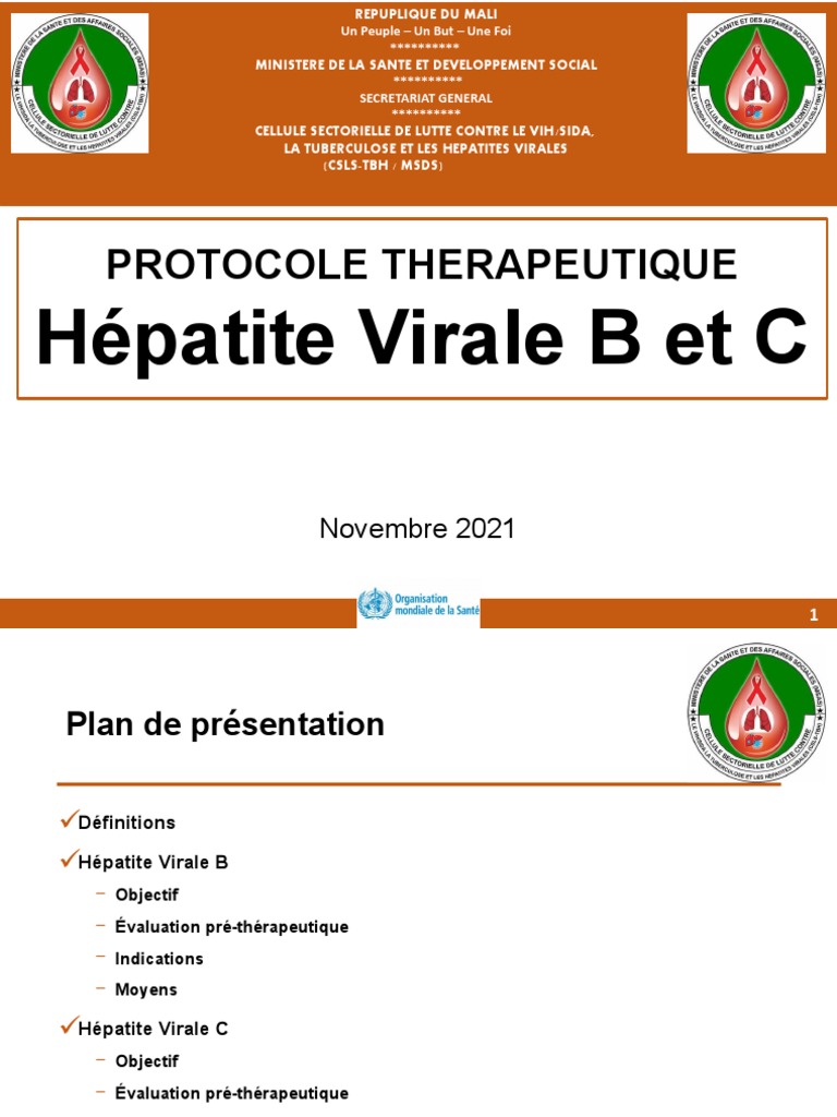 Protocle Therapeutique HVB Et HVC - VF Nov 2021 | PDF | Hépatite B | Hépatite