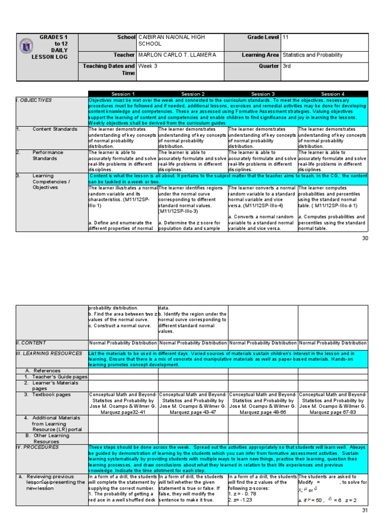 Week 3 | PDF | Normal Distribution | Standard Score