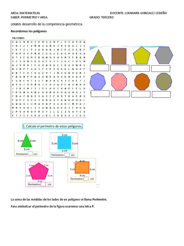 Perimetro Grado 3 | PDF