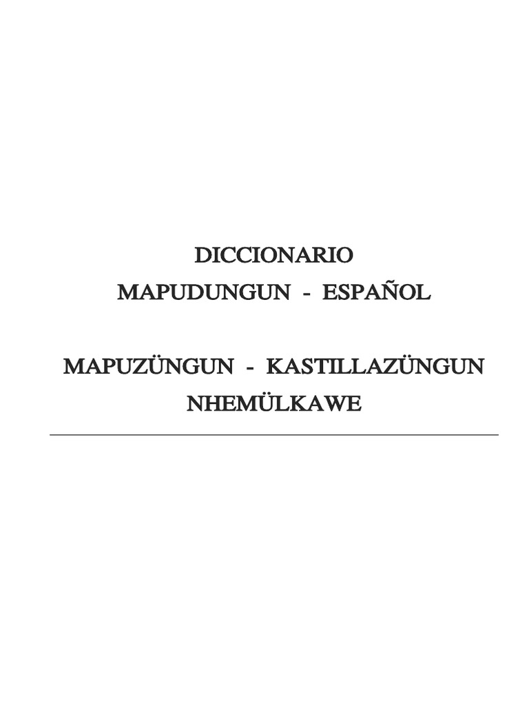 Dic Map | PDF | Verbo | Palabra