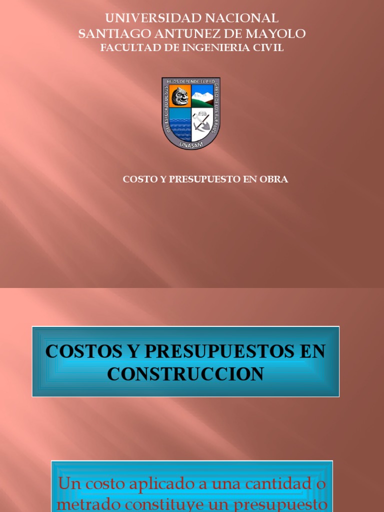 @costo y Presupuestos | PDF | Presupuesto | Sector privado