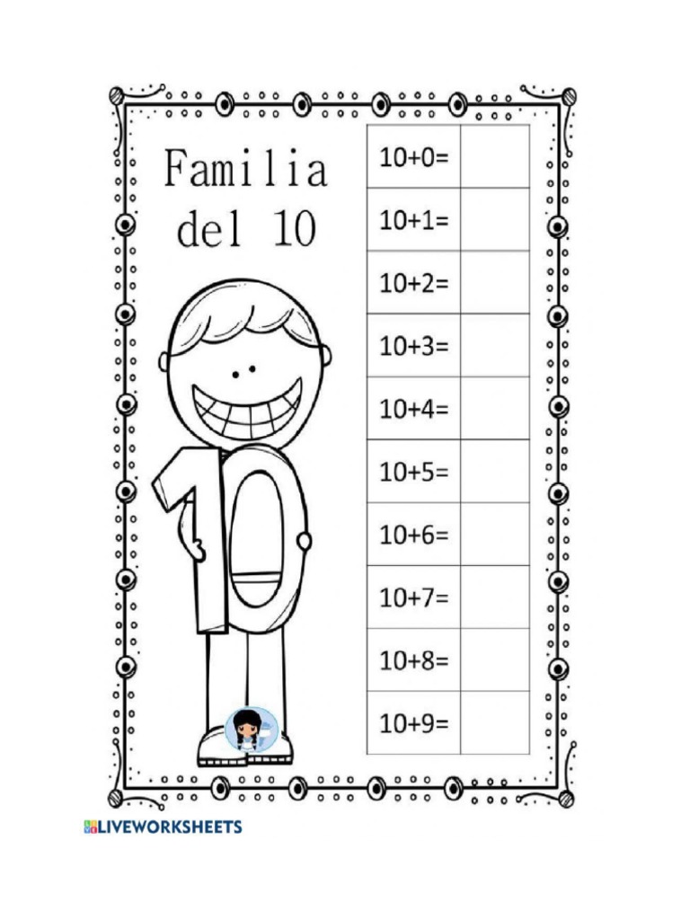 Actividades Familia Del 10 | PDF