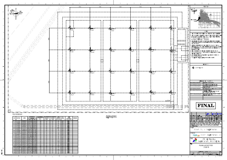ASBUILD PILING LAYOUT FOR Z-320-19-As Built | PDF
