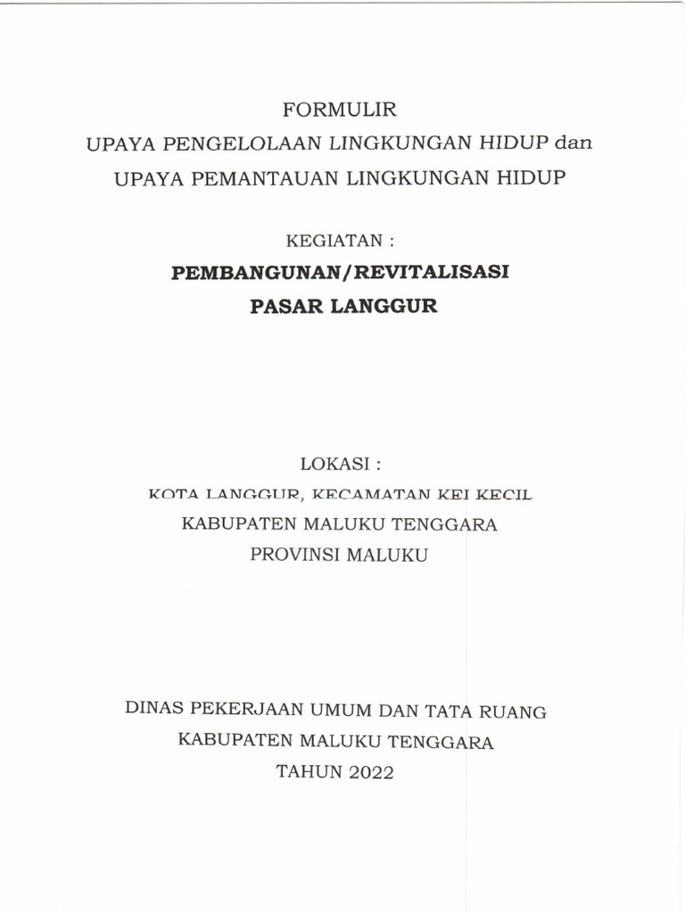 Dokumen Upl-Ukl PDF | PDF