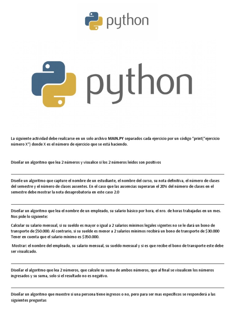 Actividad Python 2 | PDF