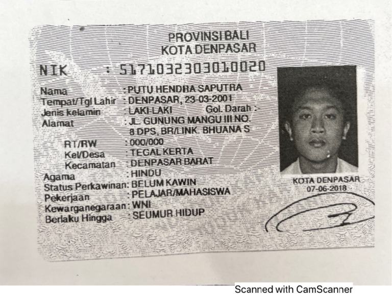 KTP Hendra PDF | PDF