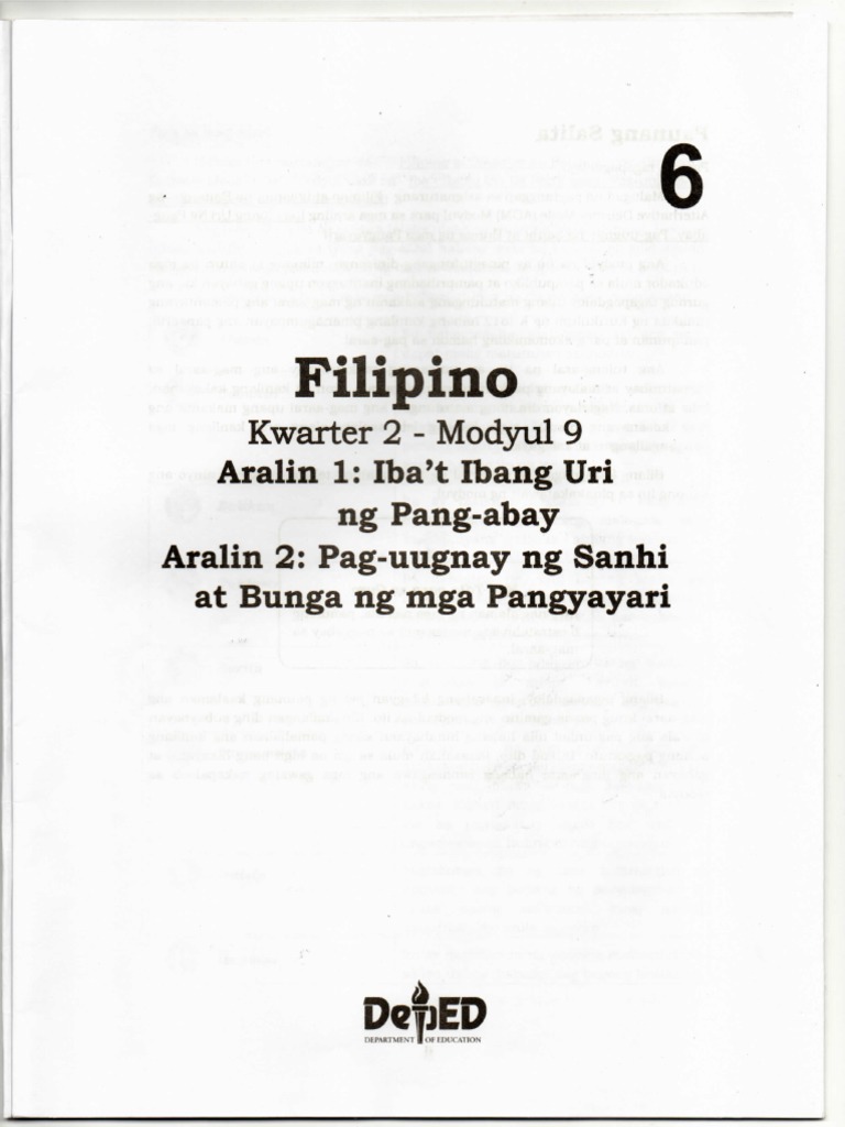 Filipino 6 Module 9 03 | PDF