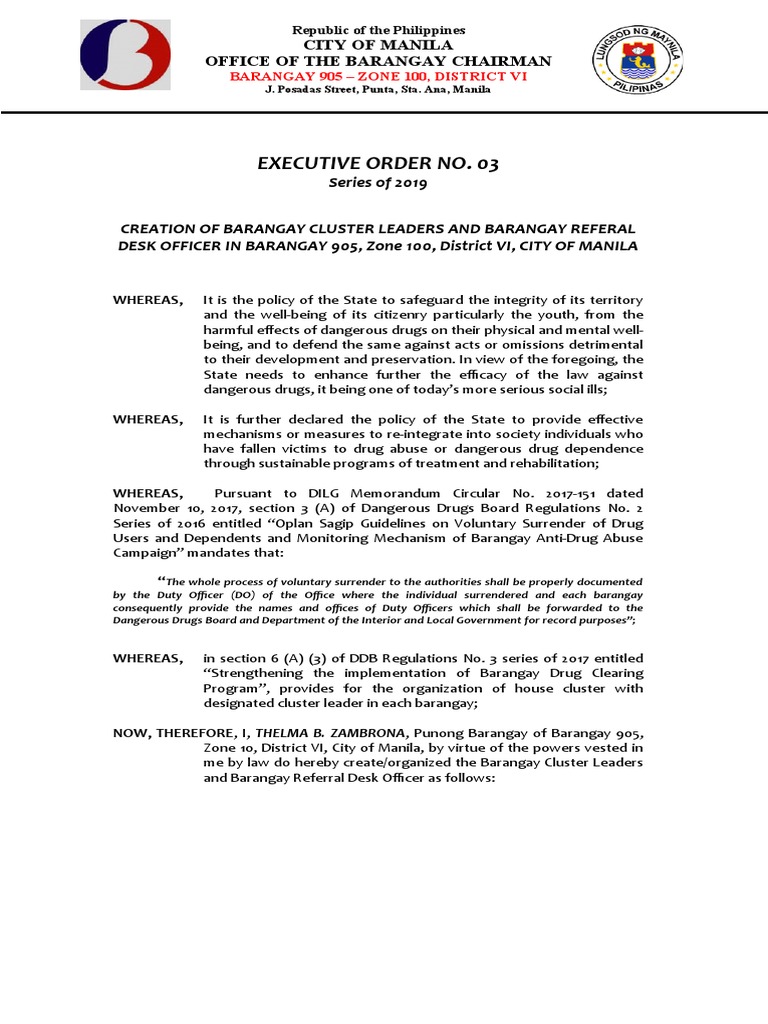 R Badac Cluster Leaders and Desk | PDF | Government | Justice