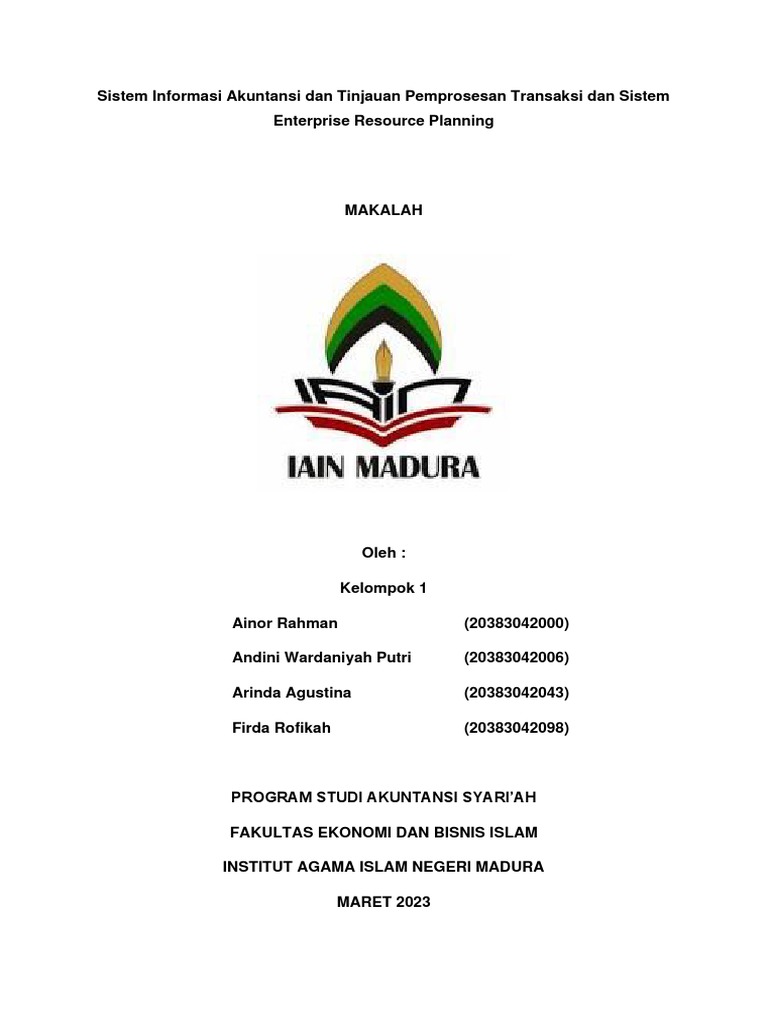 Kelompok 1 - Sia PDF | PDF