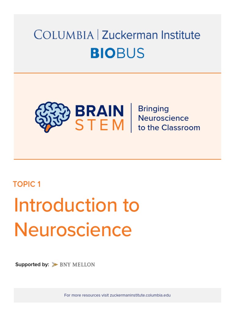 Neuroscience Introduction Lesson Plan | PDF | Nervous System | Brain