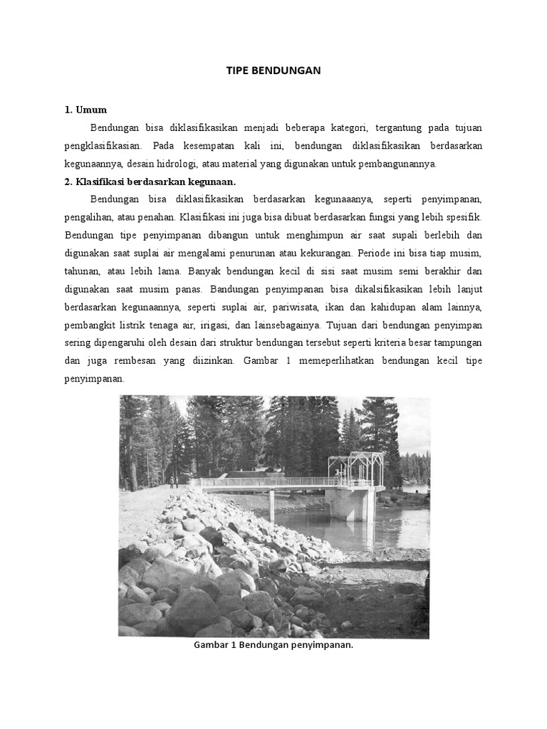 Tipe Bendungan | PDF