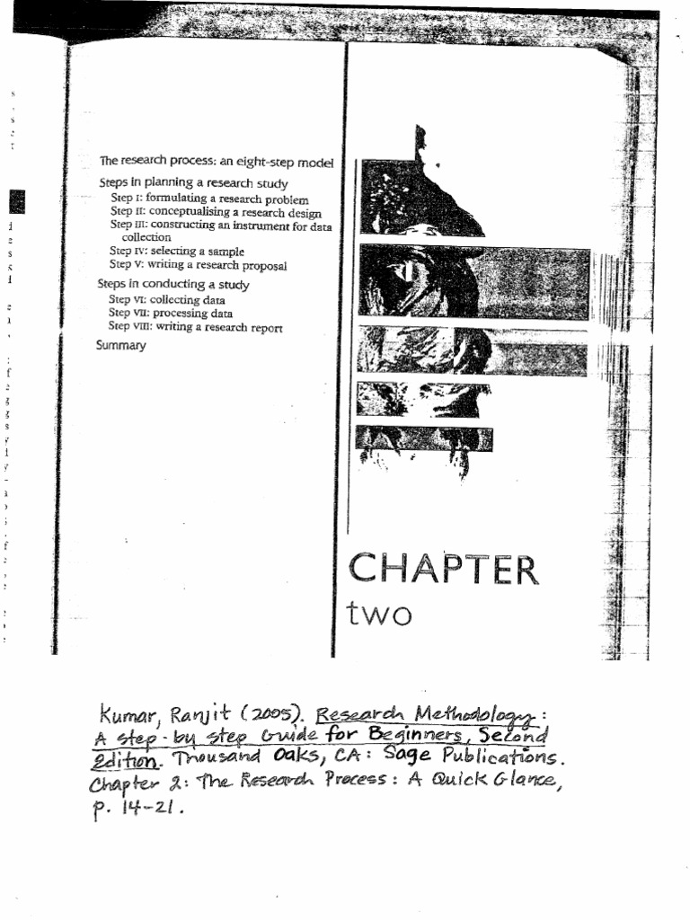 Week 6 - The Research Process An Eight-Step Model CH 2 Kumar 2005 | PDF ...