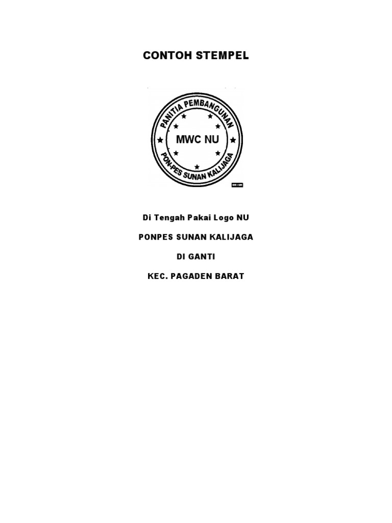 Contoh Stempel | PDF