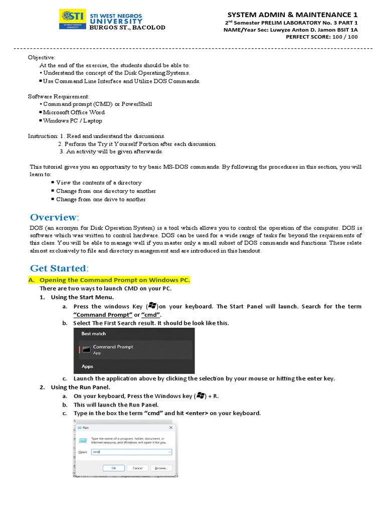 Laboratory Activity 03 | PDF | Directory (Computing) | Command Line Interface