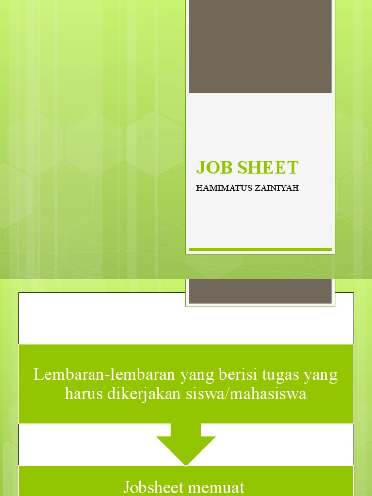 Job Sheet | PDF