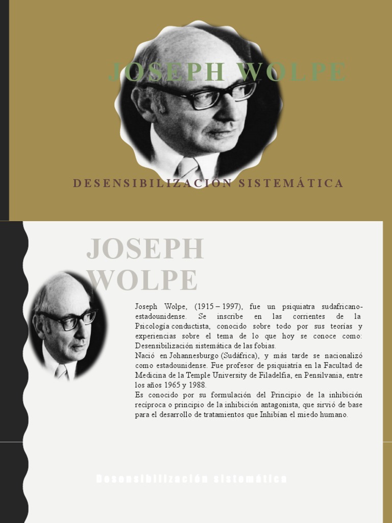 Joseph Wolpe | PDF | Fobia | Ansiedad