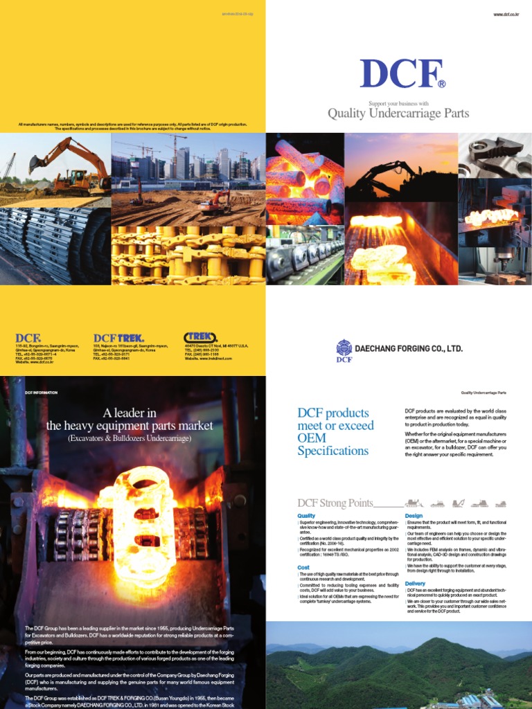 DCF Brochure (Eng) | PDF | Forging | Automation